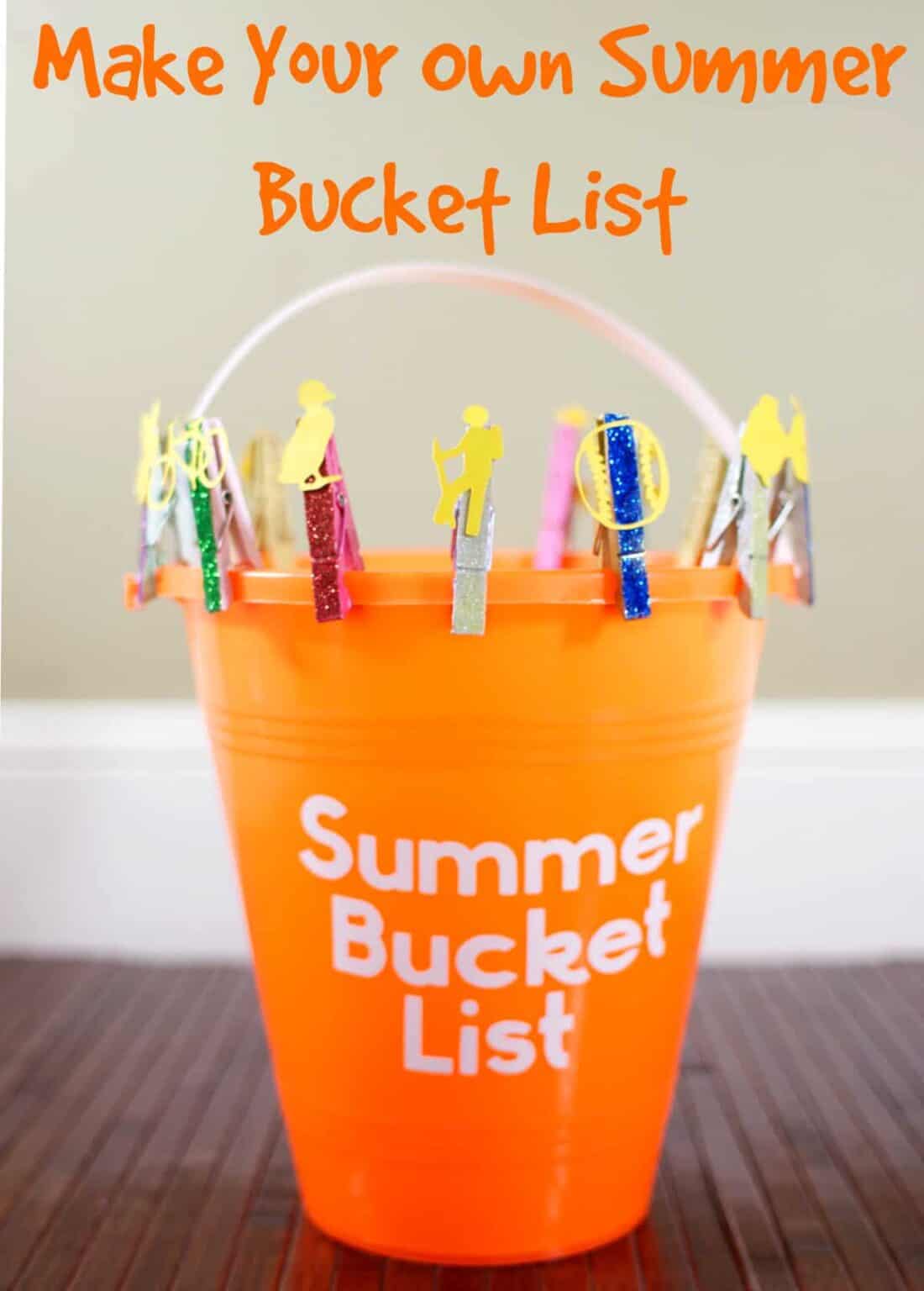 Make Your Own Summer Bucket List -50 fun Summer activities