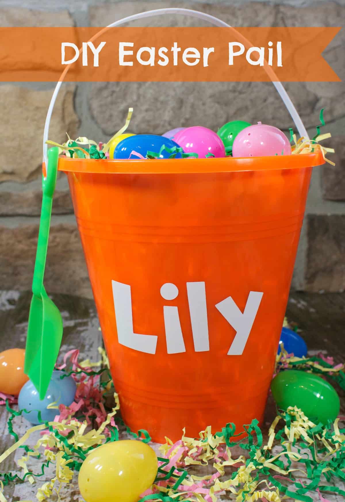 DIY Personalized Easter Pail - A Sparkle of Genius