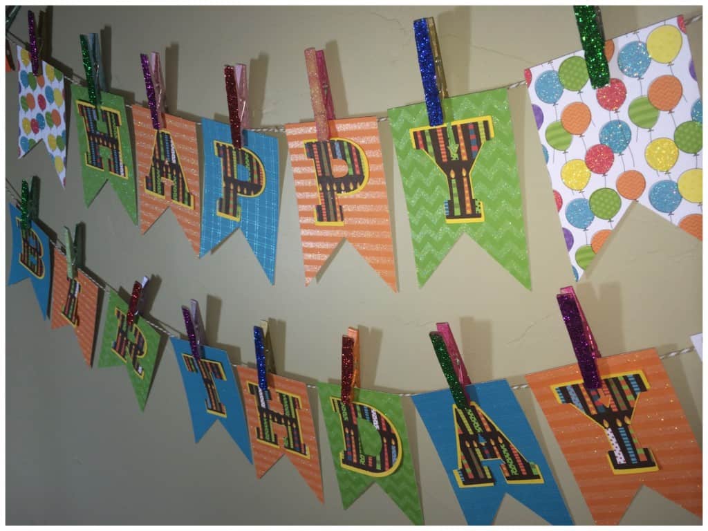 Make your own Birthday Pennant Banner - A Sparkle of Genius