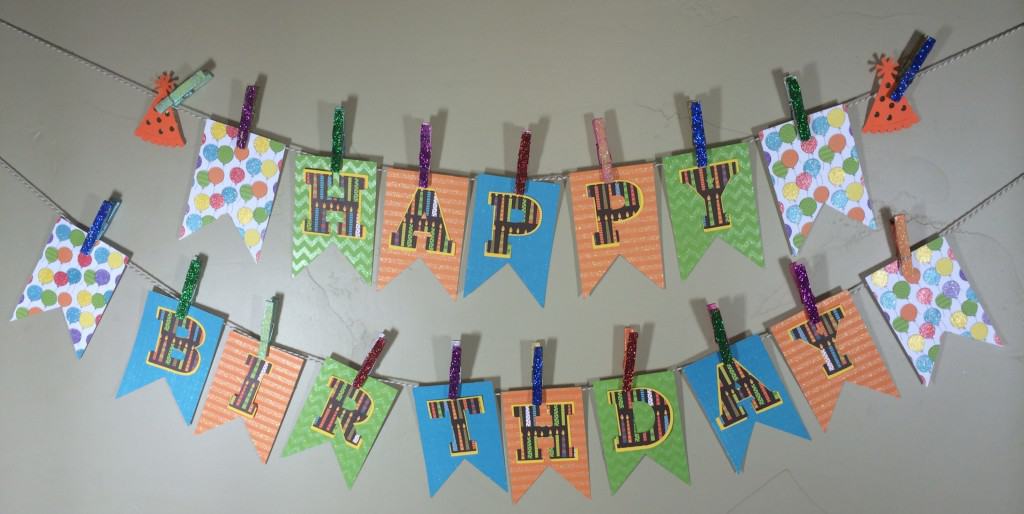 Make your own Birthday Pennant Banner - A Sparkle of Genius