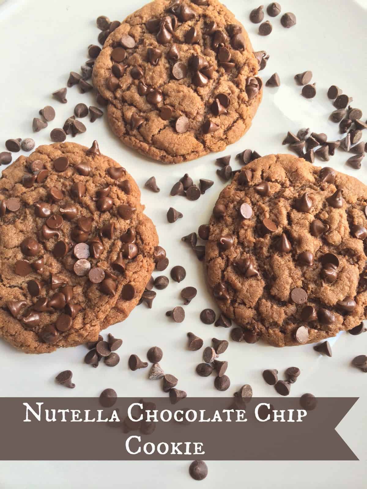nutella chocolate chip cookies recipe - Nutella Cookie Recipe