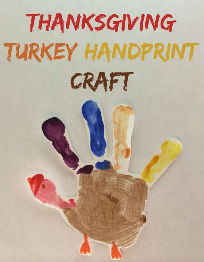 Thanksgiving Turkey Handprint Craft - A Sparkle of Genius