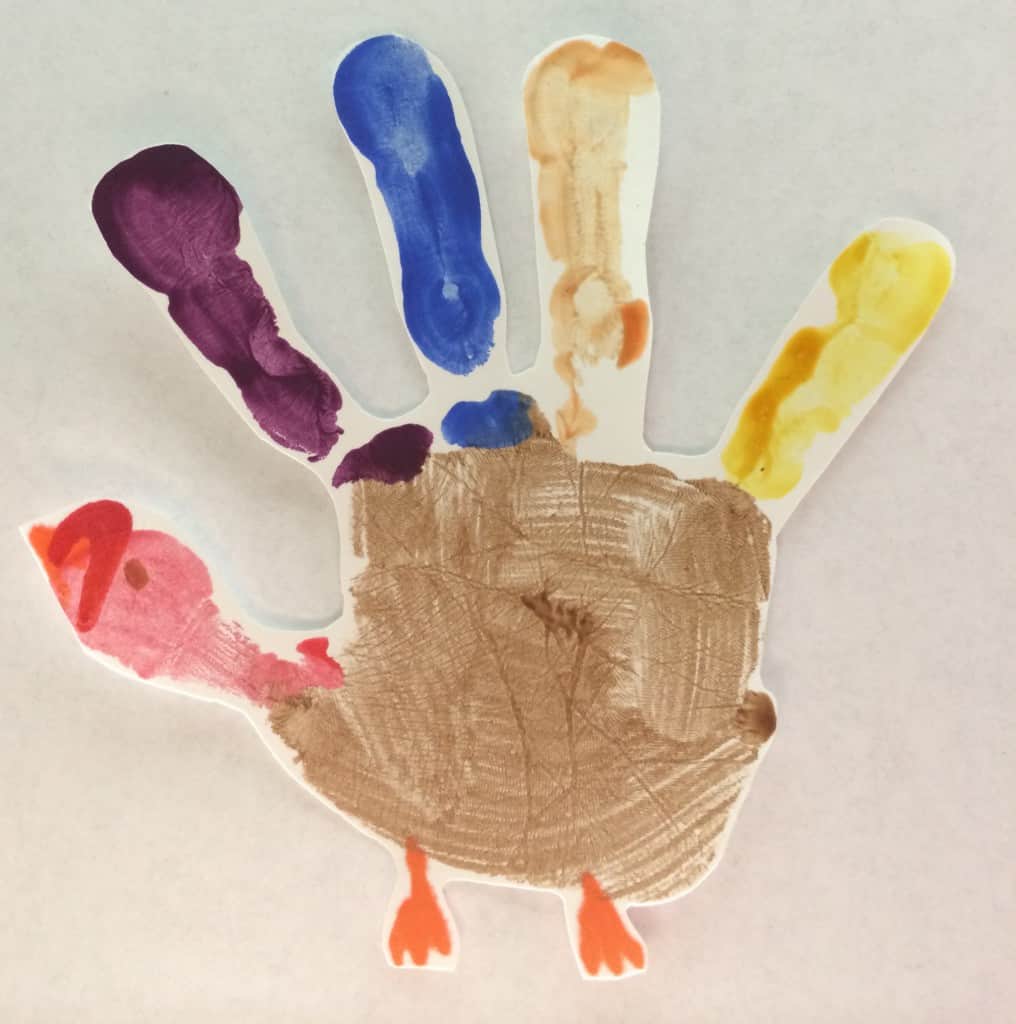 Thanksgiving Turkey Handprint Craft - A Sparkle of Genius