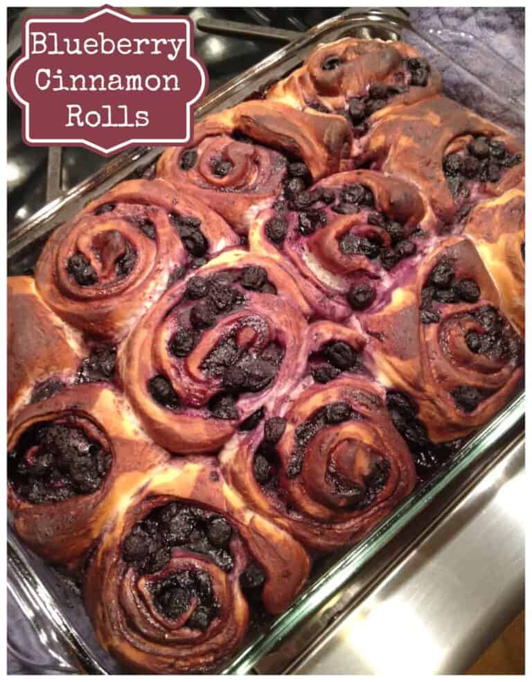 Blueberry Cinnamon Rolls - A Sparkle of Genius