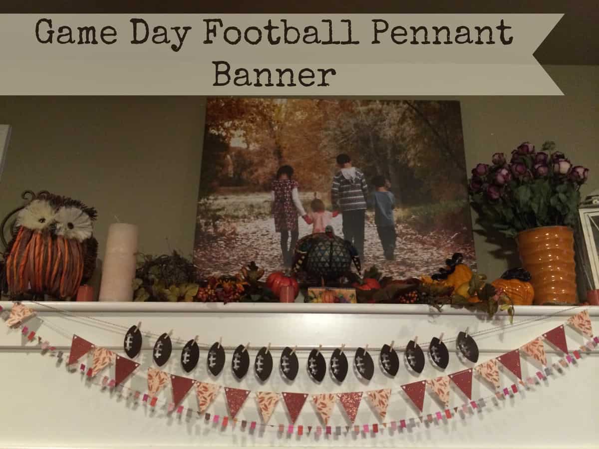 Game Day Football Pennant Banner - A Sparkle of Genius