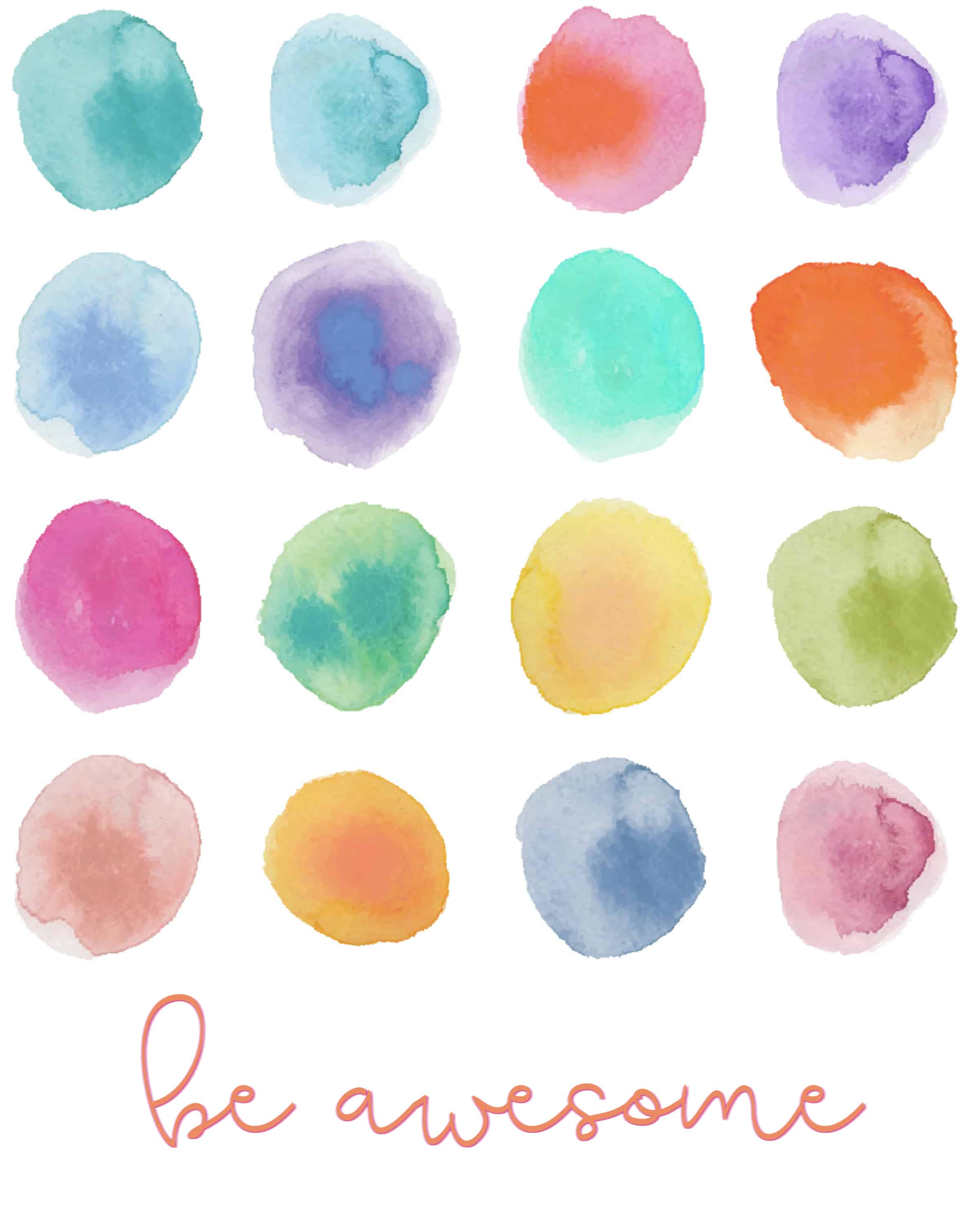 12 Free Inspirational Polka Dot Printables
