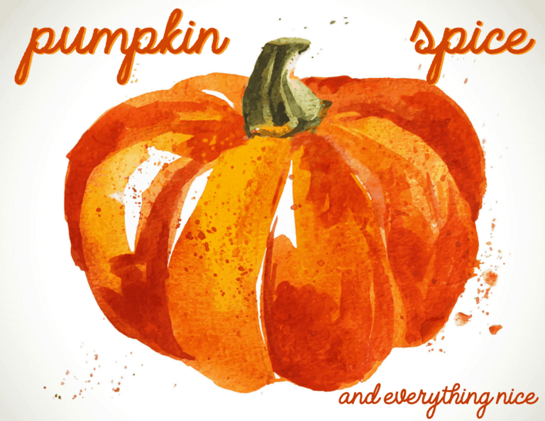 Pumpkin Spice and Everything Nice Free Printable - A Sparkle of Genius