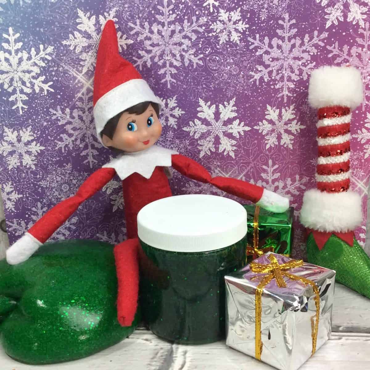 Elf on the Shelf Slime Recipe for a mischievous holiday elf