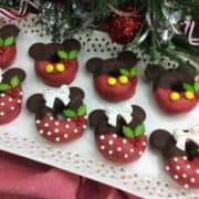 The most adorable Mickey and Minnie holiday mini donuts