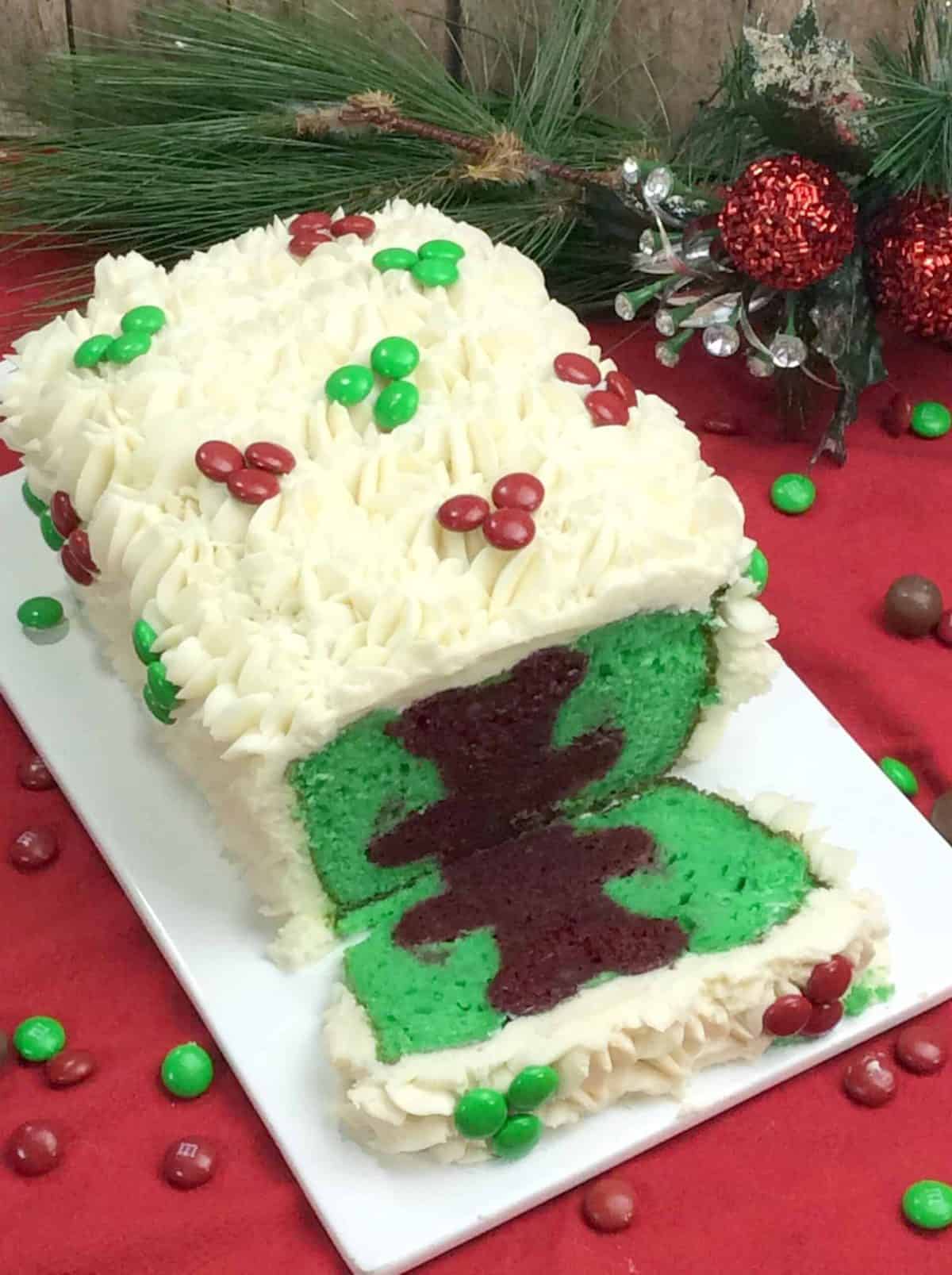 Hidden Mickey Loaf Cake - Festive Christmas Loaf Cake Recipe