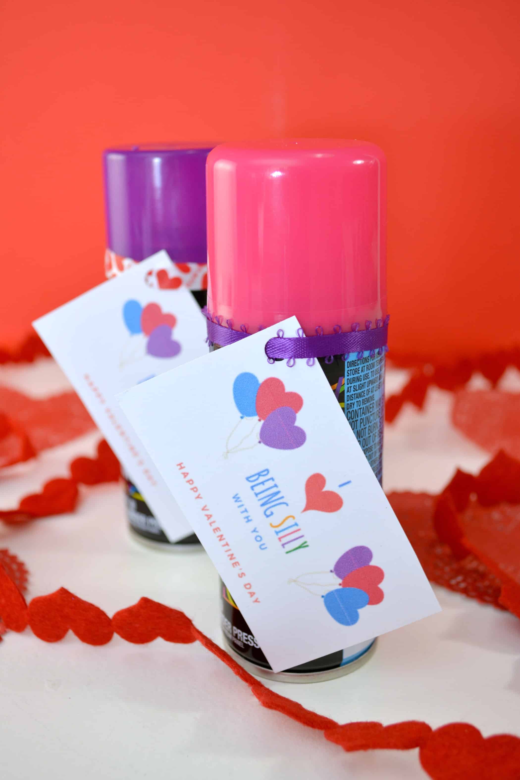 Silly String Valentine Free Printable- I Love Being Silly With You ...