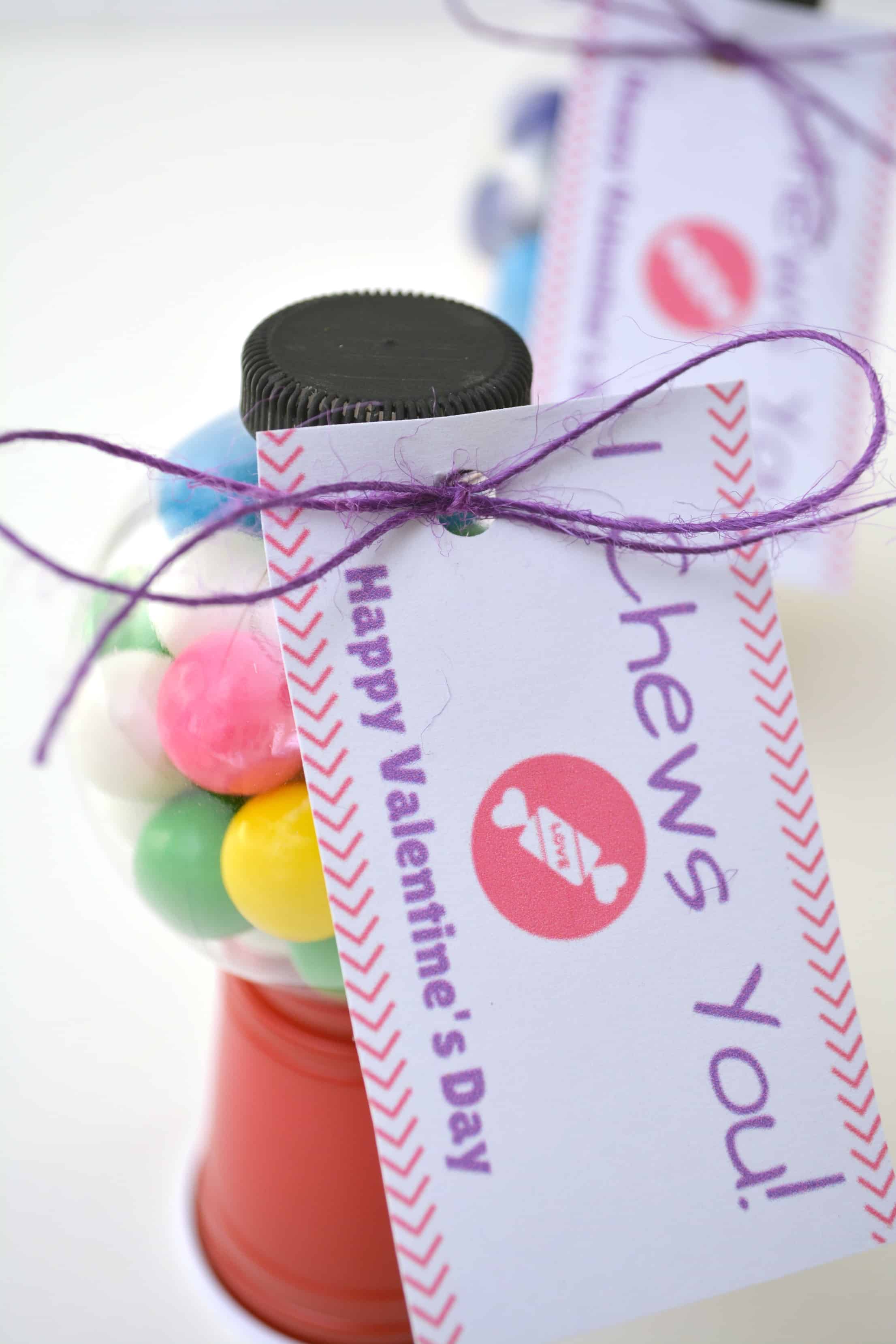 I Chews You Valentine- I Chews You Valentine Craft and Free Printable