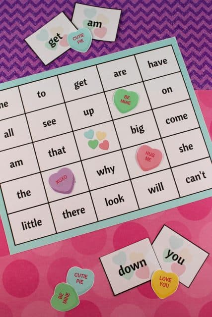 Valentine's Day Sight Word Bingo- Free Bingo Board Printable for Teachers