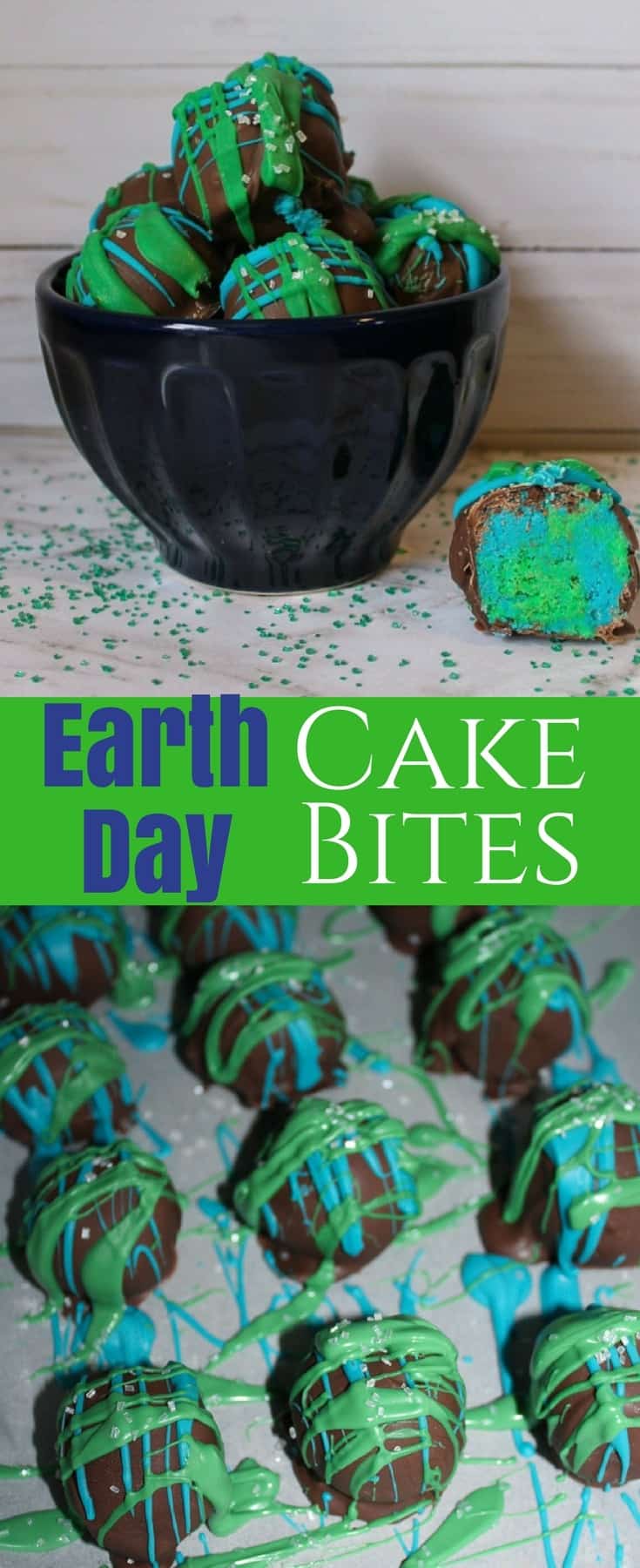 Earth Day Cake Bites - Fun Earth Day Recipes for Kids