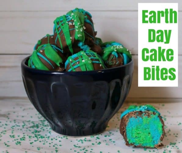 Earth Day Cake Bites - Fun Earth Day Recipes for Kids