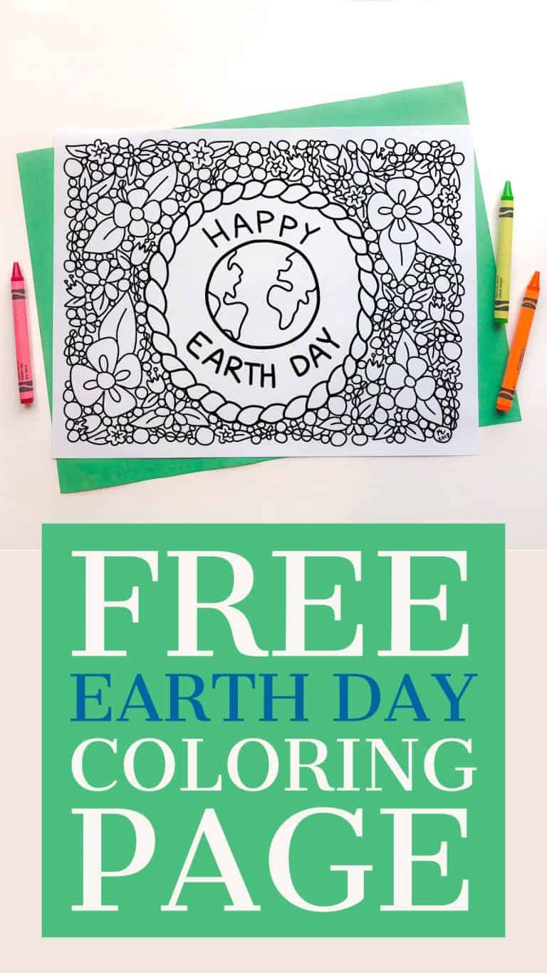 Earth Day Coloring Page - earth day printable coloring pages