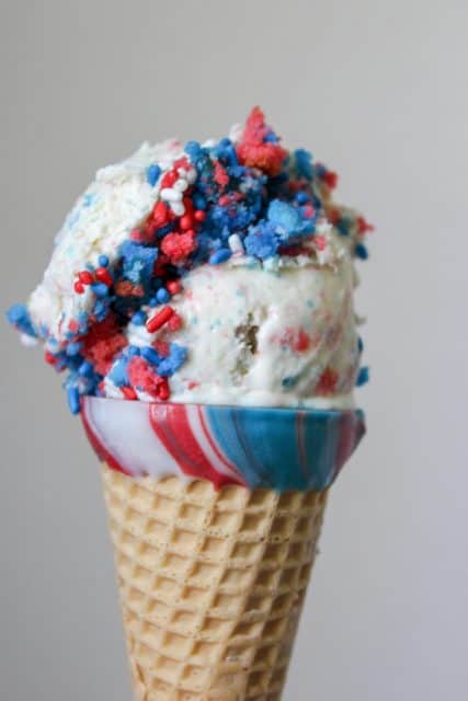 4th of July Ice Cream - Homemade Ice Cream for the Fourth of July