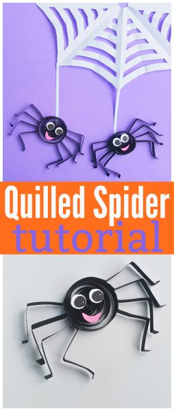 Quilled Spider - Halloween Quilling tutorial for beginners