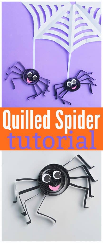 Quilled Spider - Halloween Quilling tutorial for beginners