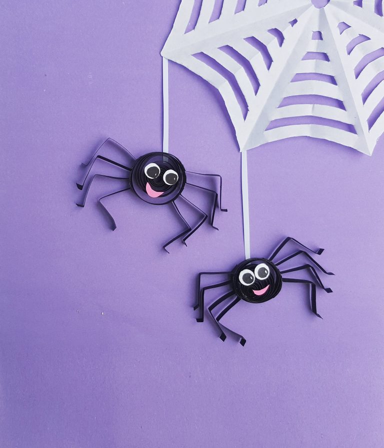 Quilled Spider - Halloween Quilling tutorial for beginners