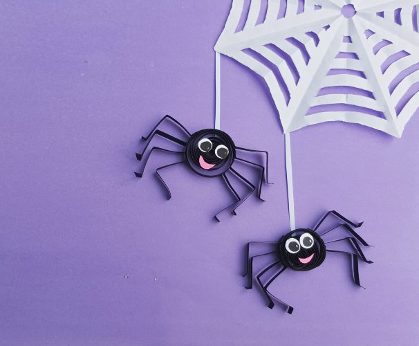 Quilled Spider - Halloween Quilling tutorial for beginners
