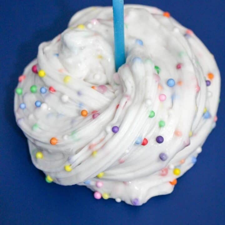 How to make Birthday Foam Bead Slime - A Sparkle of Genius