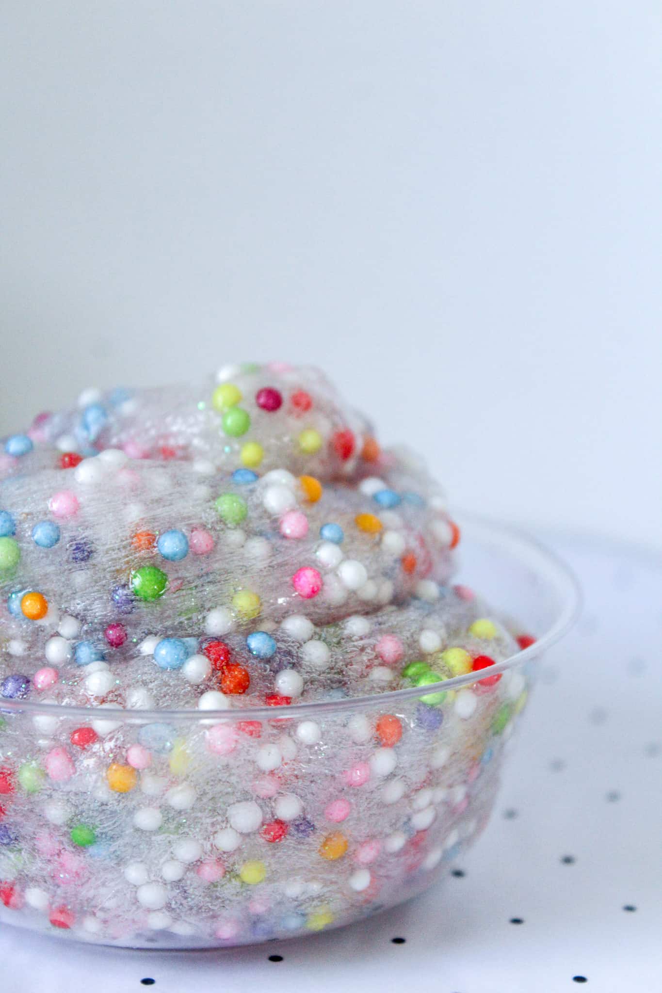 Crunchy Slime Recipe with Foam Beads | A Sparkle of Genius