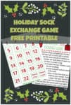 How to Play the Holiday Sock Exchange Game- Free Printable