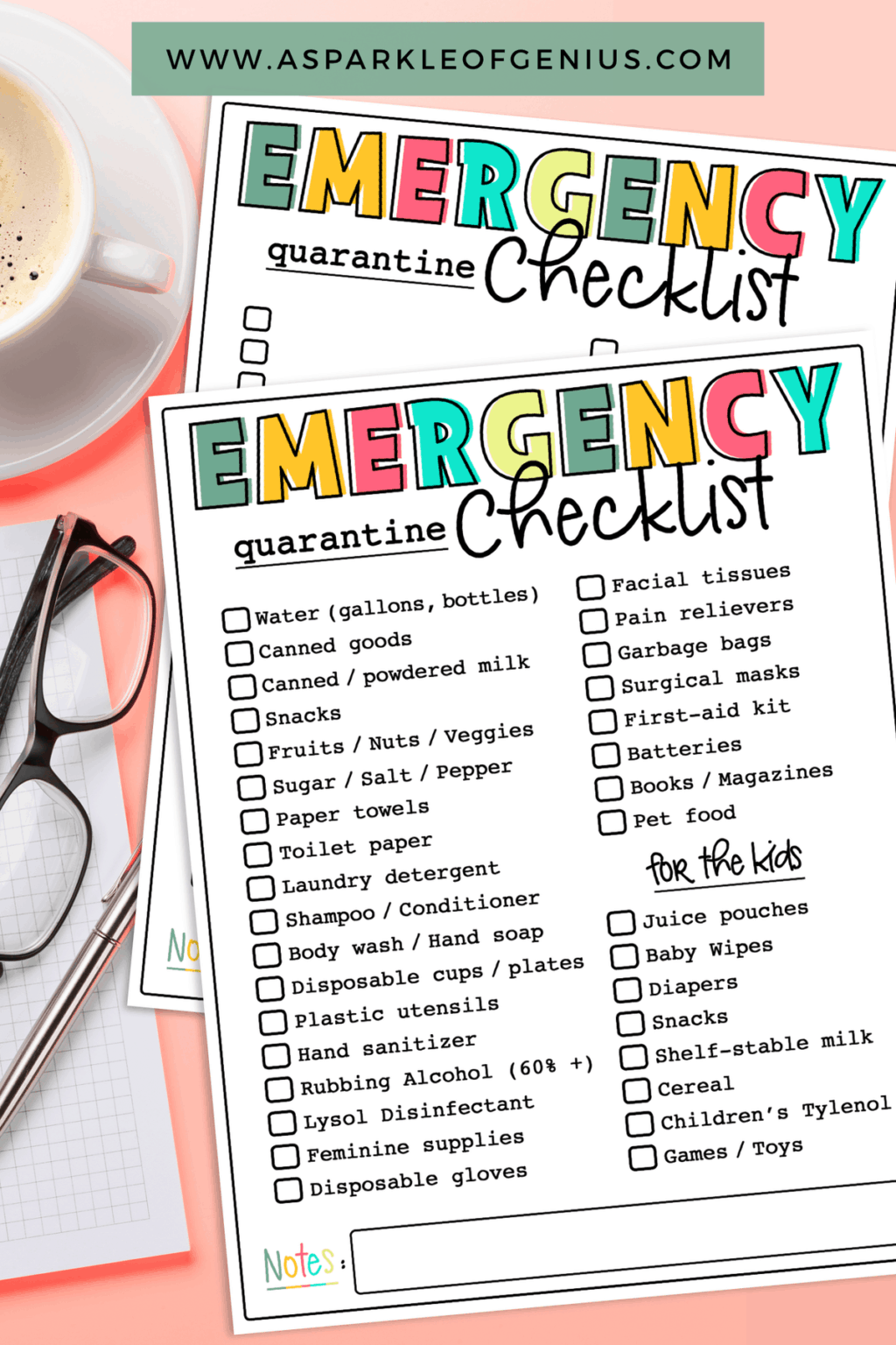 How to Prepare for Quarantine: Free Emergency quarantine Checklist ...
