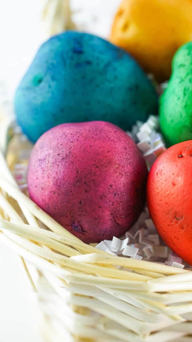 Potato Easter Egg Dying: Alternative Easter egg dying Idea
