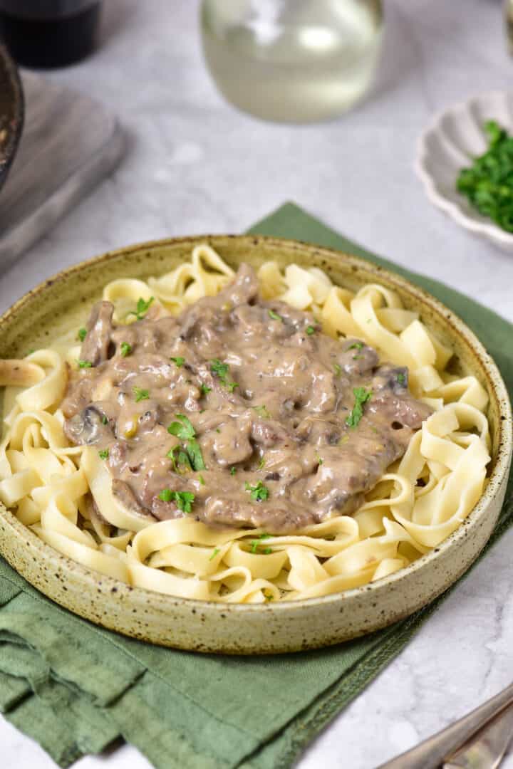 Beef stroganoff recipe with beef tips best recipe - A Sparkle of Genius