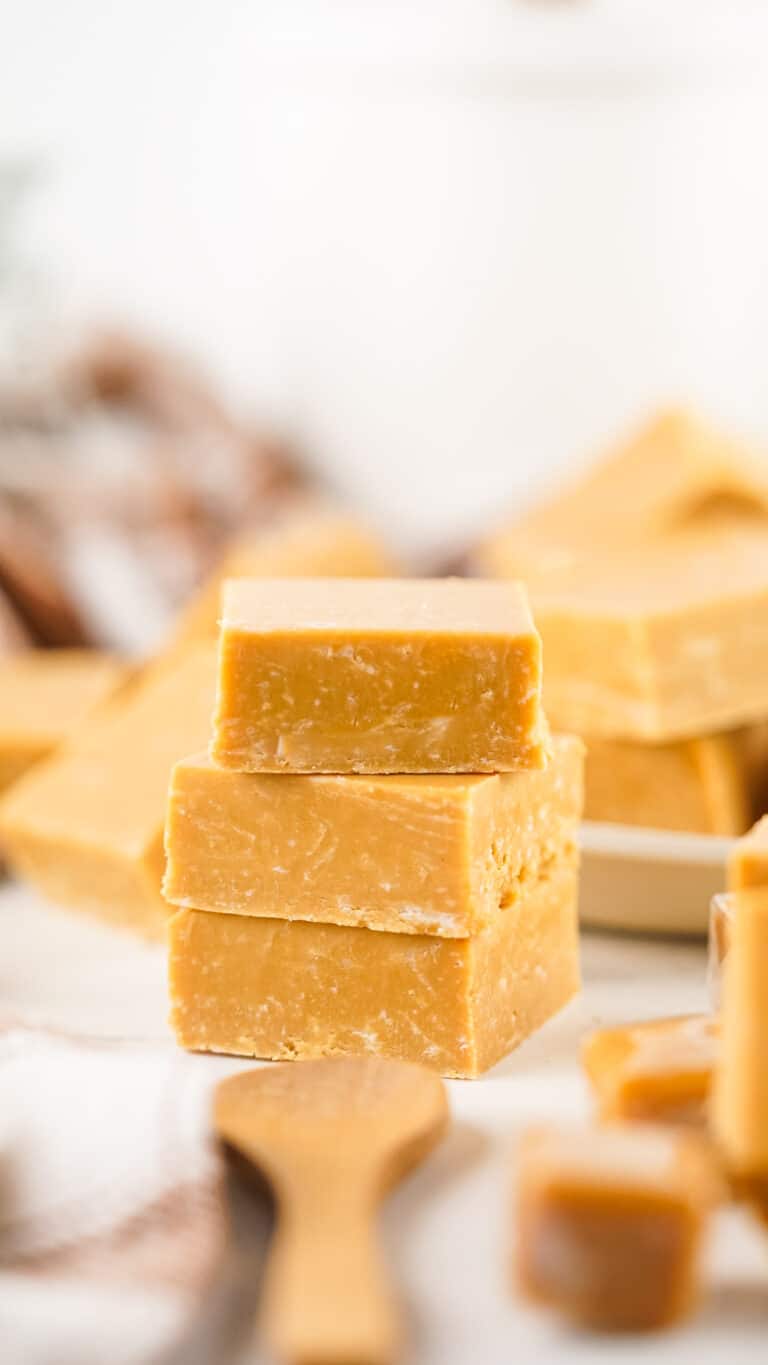 2 Ingredient Caramel Fudge - A Sparkle of Genius