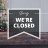 Free printable closed for christmas sign template - A Sparkle of Genius