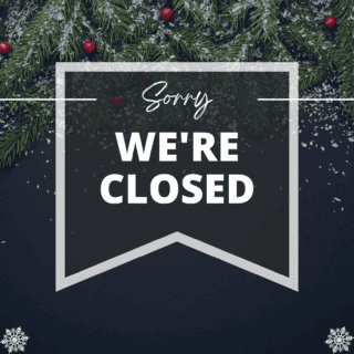 Free printable closed for christmas sign template - A Sparkle of Genius