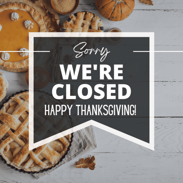 Free printable closed for thanksgiving signs template - A Sparkle of Genius