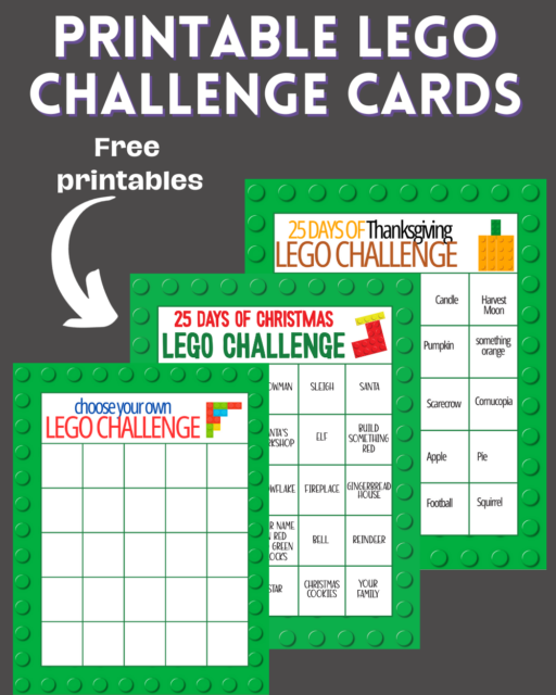 Printable lego challenge cards (Free printables) - A Sparkle of Genius