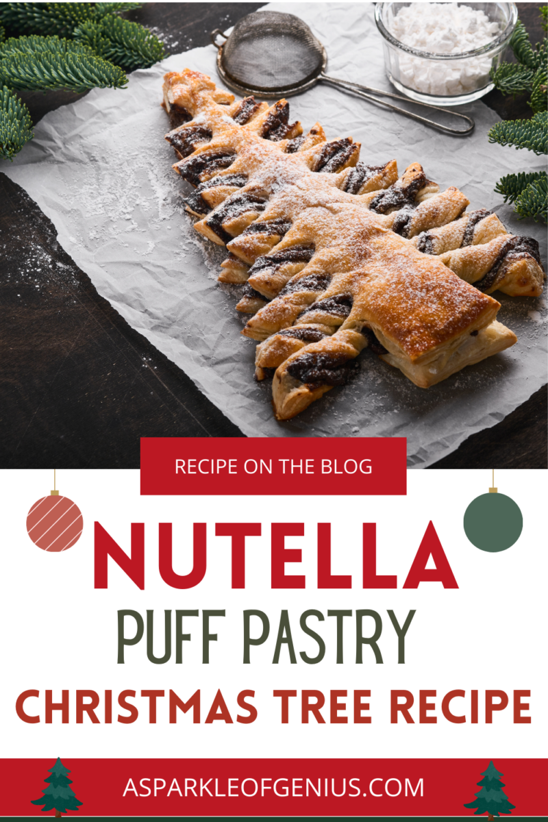 Christmas Tree Pastry Recipe with Nutella Filling