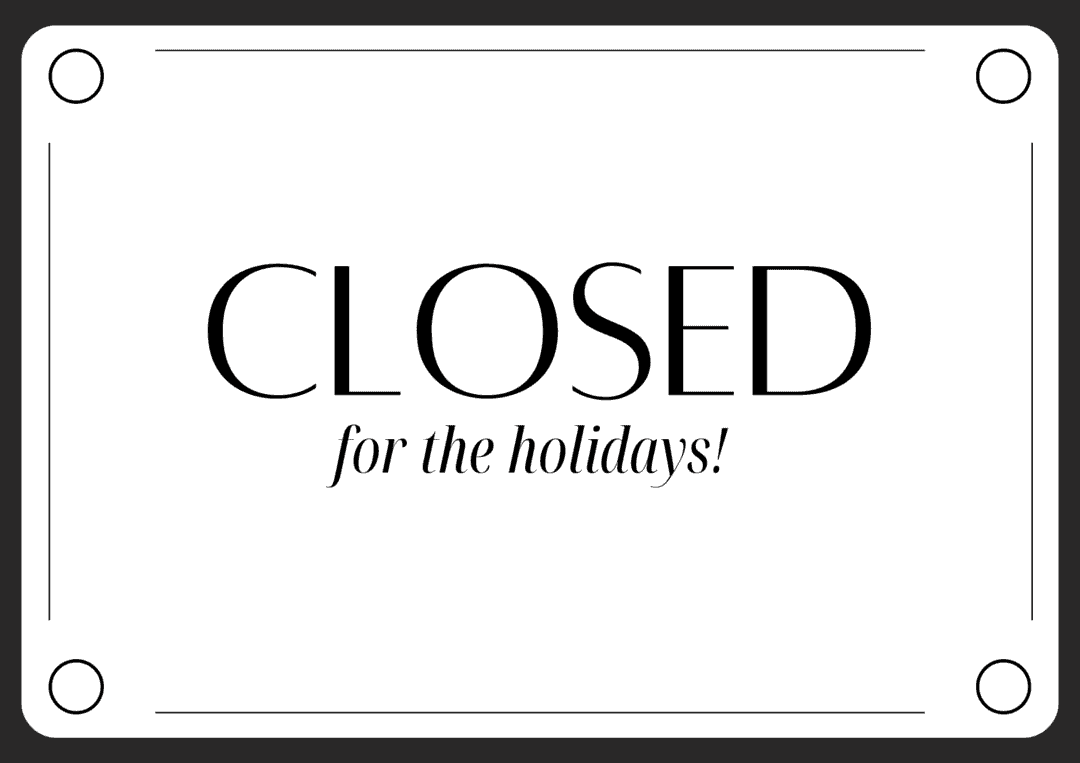 Free printable holiday closed signs for businesses - A Sparkle of Genius Free printable holiday closed signs for businesses - A Sparkle of Genius