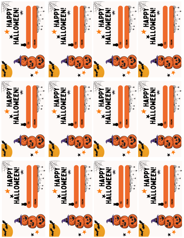 Happy Halloween Printable Tags (free tag for gifts) - A Sparkle of Genius