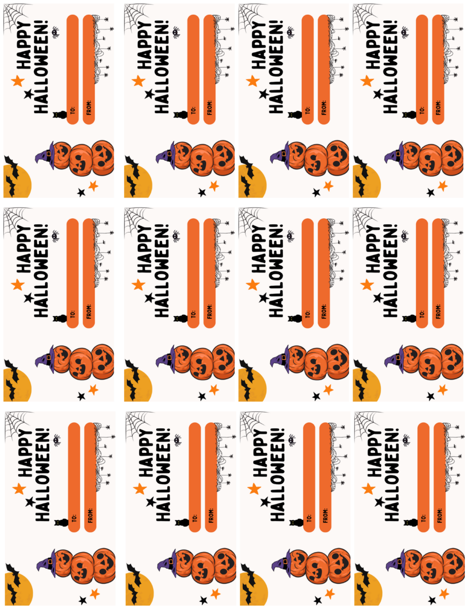 Happy Halloween Printable Tags (free tag for gifts) - A Sparkle of Genius