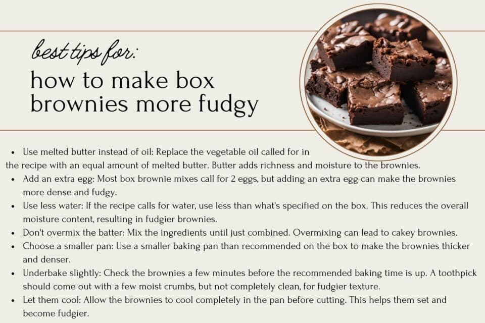 How to make box brownies more fudgy (7 best tips)