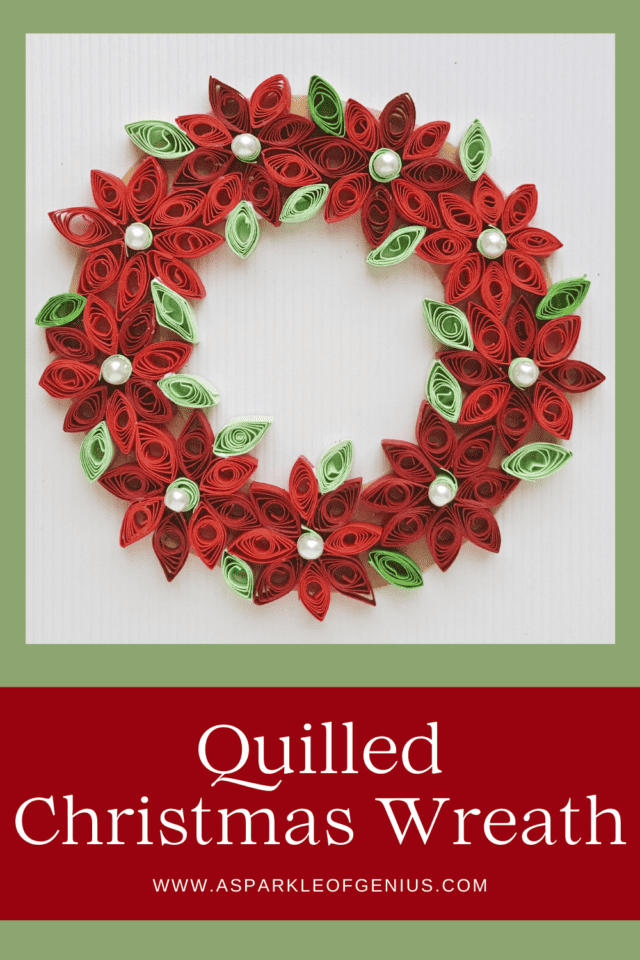 Christmas quilling idea: Paper Quilled Wreath Craft