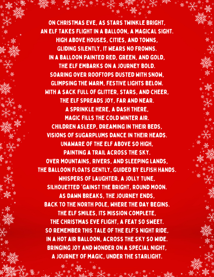 8 Elf on the shelf Poems - A Sparkle of Genius