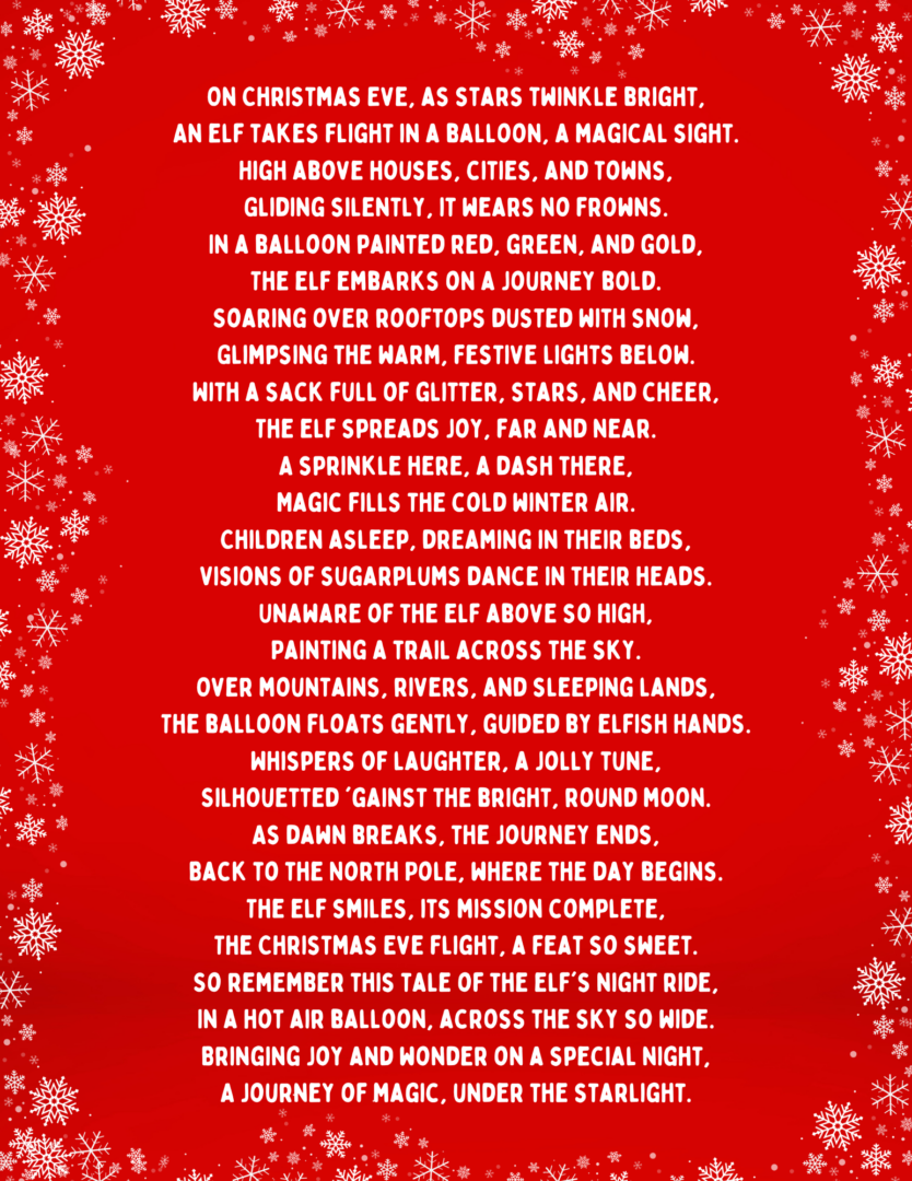 8 Elf on the shelf Poems - A Sparkle of Genius