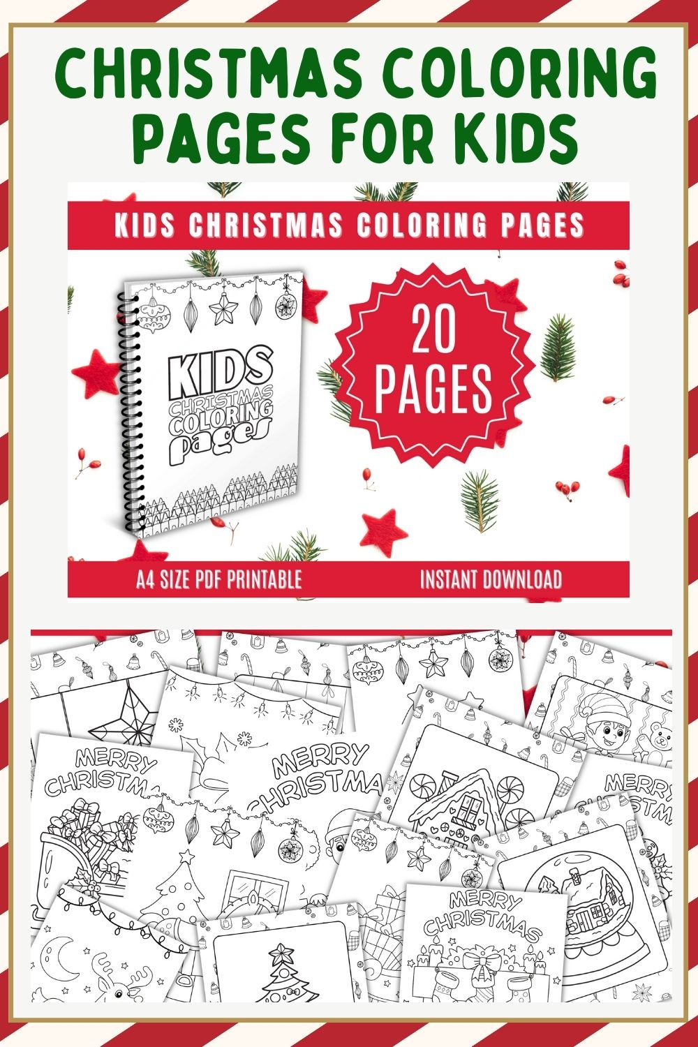 Christmas Coloring Pages for Kids - A Sparkle of Genius
