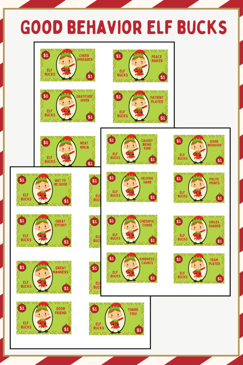 Good Behavior Elf Bucks - A Sparkle of Genius