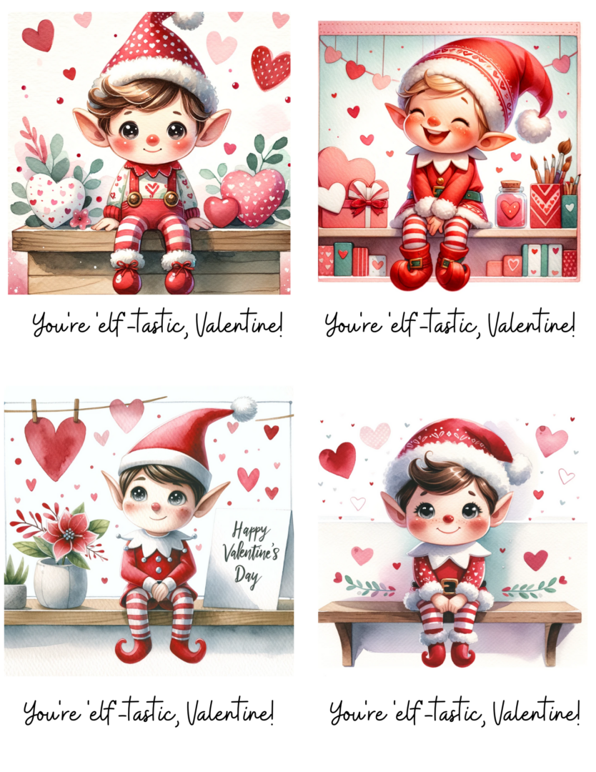 Elf Printable Valentine - A Sparkle of Genius