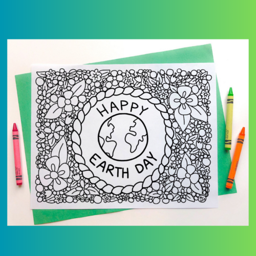 Earth Day Coloring Page - earth day printable coloring pages