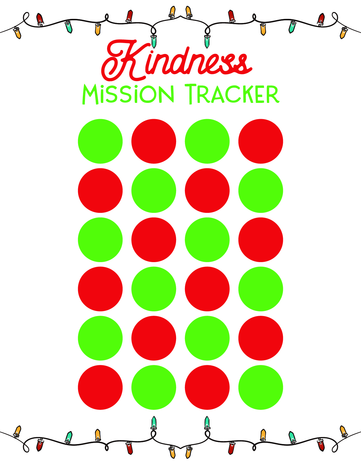 24 day Elf Kindness Challenge Ideas (free printable) - A Sparkle of Genius