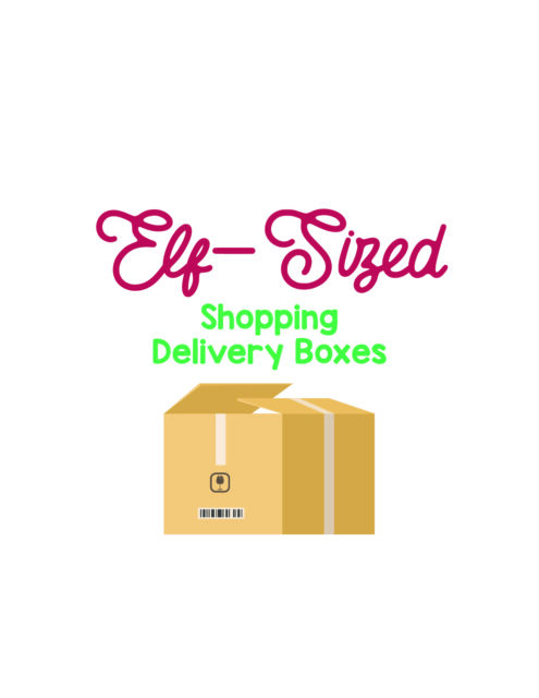 Elfazon boxes printable: Free Elf Sized Amazon box - A Sparkle of Genius